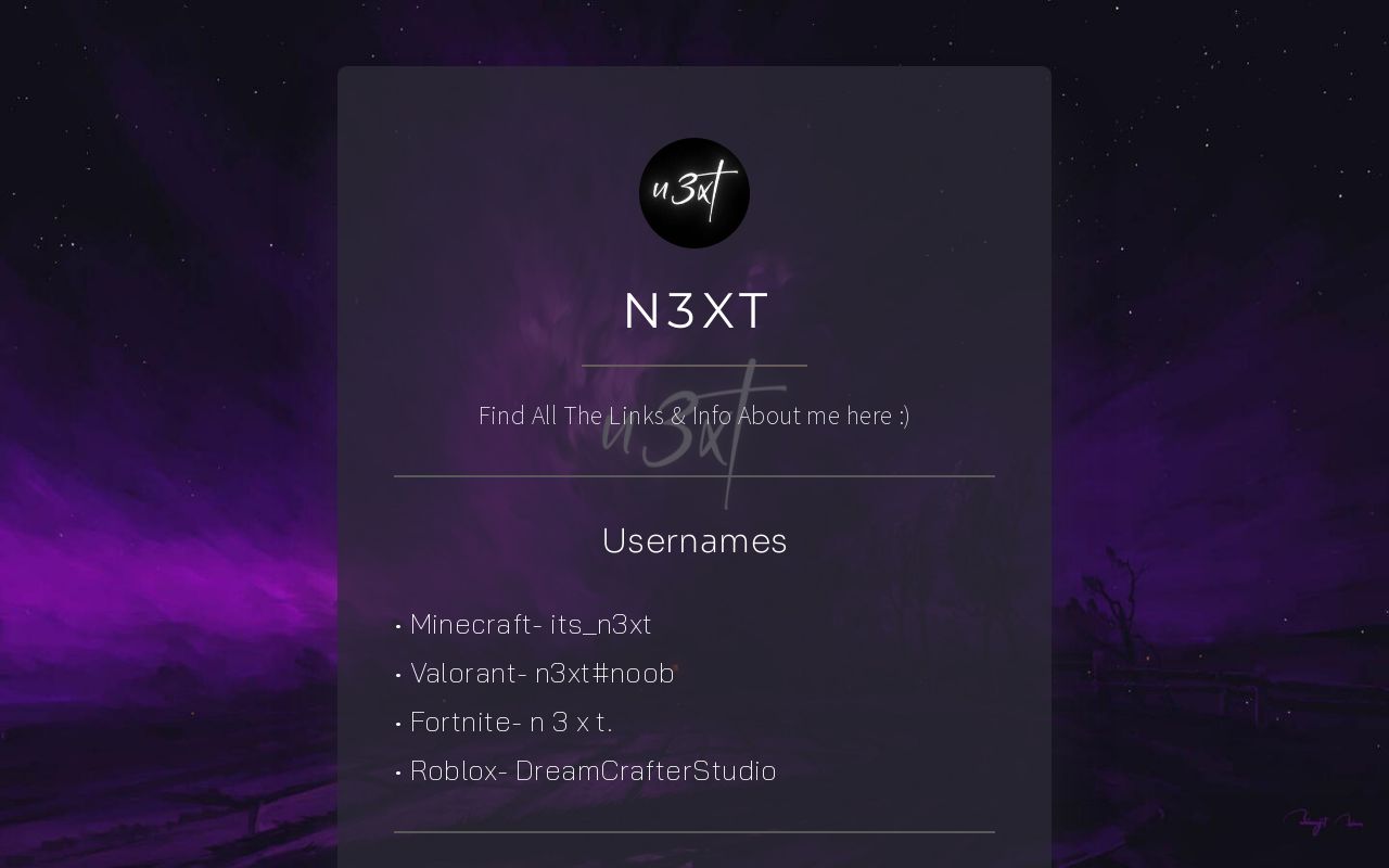 N3xt's Card